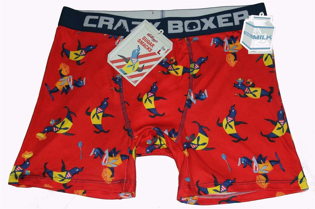 Crazy Boxer Kellogg's Sugar Smacks Cereal Sailor Nautical Seals Men's ...
