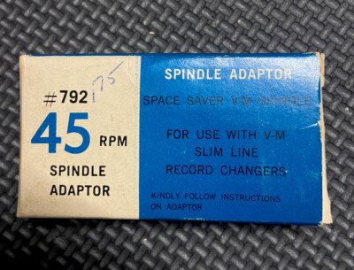 THE VOICE OF MUSIC 792 45 RPM spindle adapter record Changers V-M | eBay