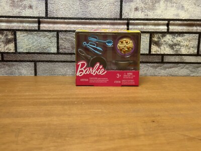 Barbie Dollhouse Kitchen Spaghetti & Meatball Cooking Dinner Set, Daily ...