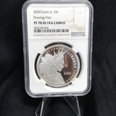 2020 Flowing Hair NGC PF70 Ultra Cameo Cook Island $1 | eBay