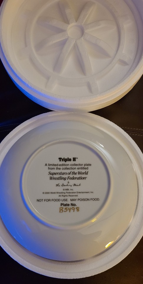 WWF WWE Triple H Limited Edition Collectors Plate # B5498 | eBay