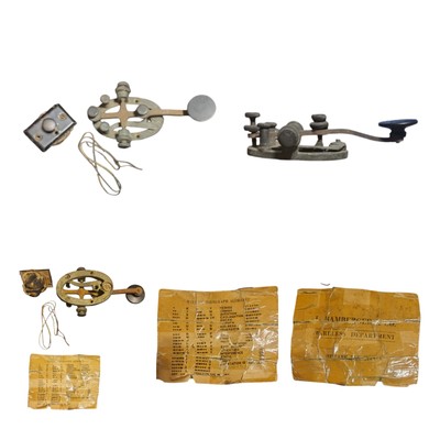 Vintage Telegraph Morse Code machine with Morse code paper Key | eBay