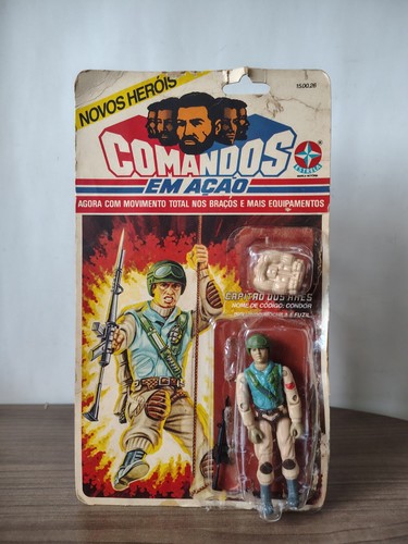 1987 GI JOE ESTRELA Brazil COMANDOS EM ACAO "Condor" Airborne + Card ...