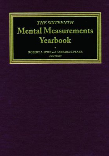 The Sixteenth Mental Measurements Yearbook Hardcover Buros Buros | eBay