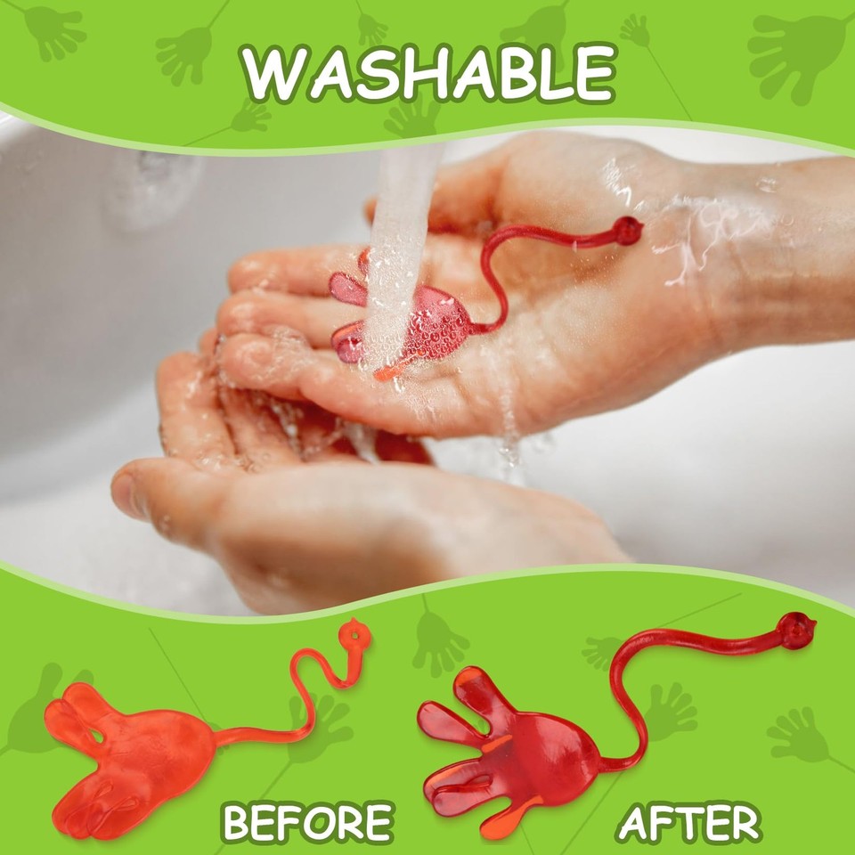 MAQIHAN 32pcs Sticky Hands - Sticky Fingers, Hand Squishy Toy ...