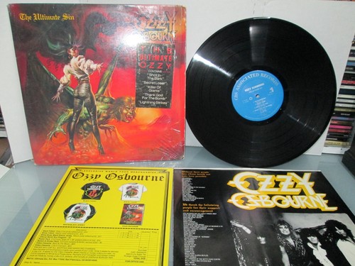 Ozzy Osbourne - THE ULTIMATE SIN ~EX+-NM Vinyl LP Orig 1986 -Complete ...