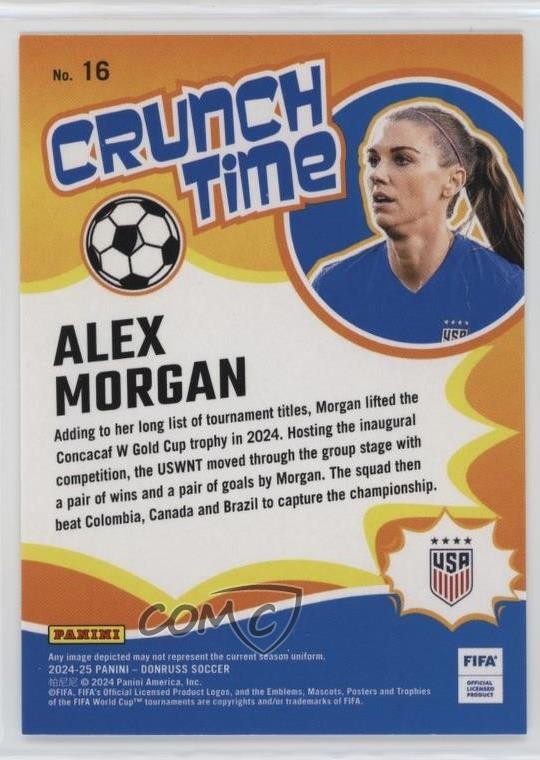 2024-25 Panini Donruss FIFA Crunch Time Silver Alex Morgan #16 | eBay