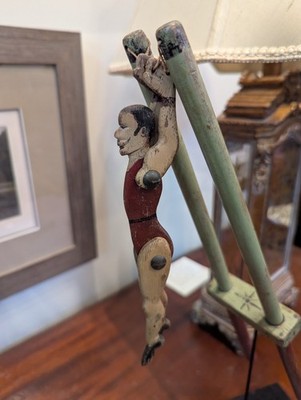 1930's Handmade Acrobat Folk Art All Original With Stand | eBay