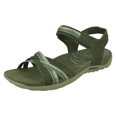 Ladies Merrell Strappy Summer Comfy Sandals Terran 3 Cush Cross J004576 ...