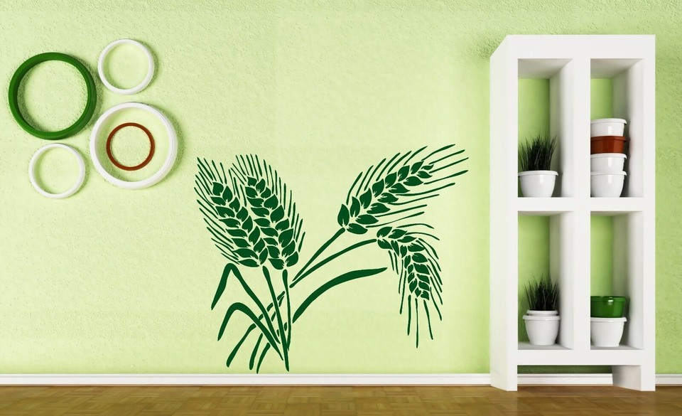 Grain Ears Wheat Living Room Decor Wall Sticker Vinyl Decal (n263) | eBay