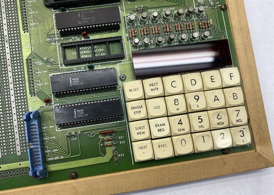 Intel MCS-85 SDK-85 System Design Kit w/ P8085A D8355 P8155 P8279 ...