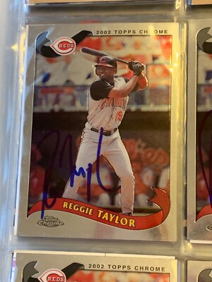 REGGIE TAYLOR AUTOGRAPHED SIGNED 2002 TOPPS CHROME CARD PHILLIES COA | eBay