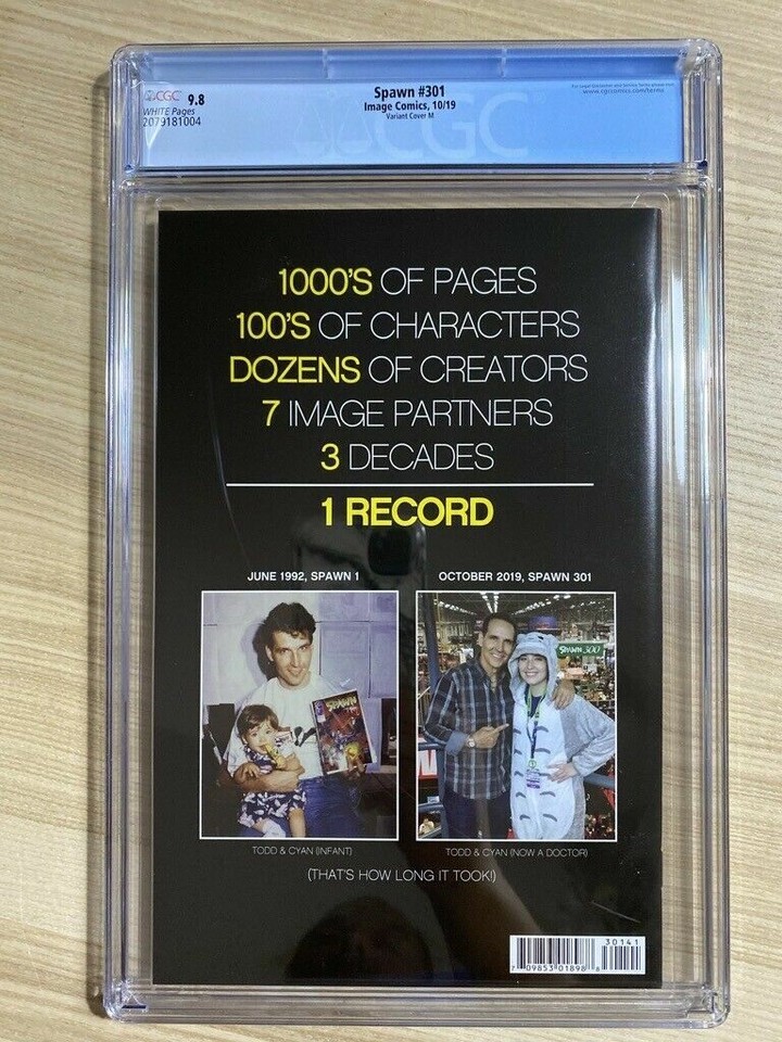 Spawn #301 (2019 Image Comics) Bill Sienkiewicz Cover M Variant CGC 9.8 ...