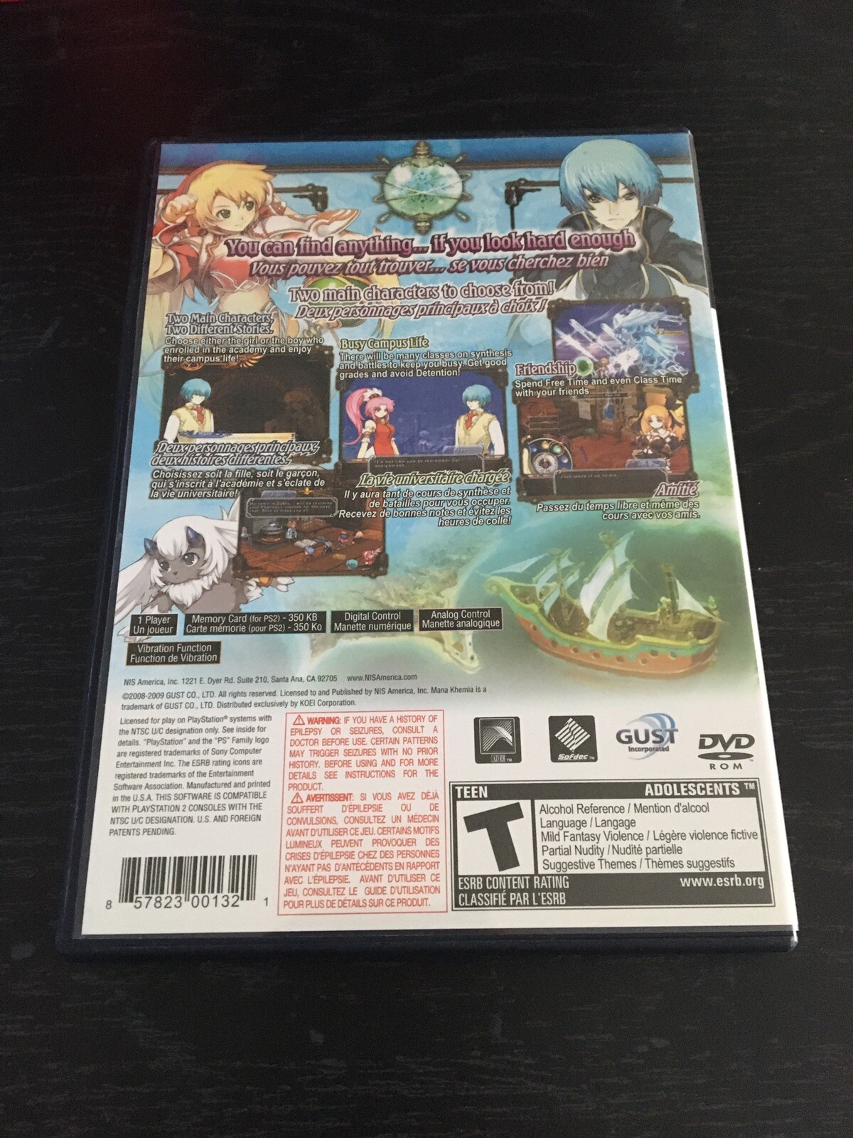 COMPLETE Mana Khemia 2: Fall of Alchemy W/ POSTER (Sony PlayStation 2 ...