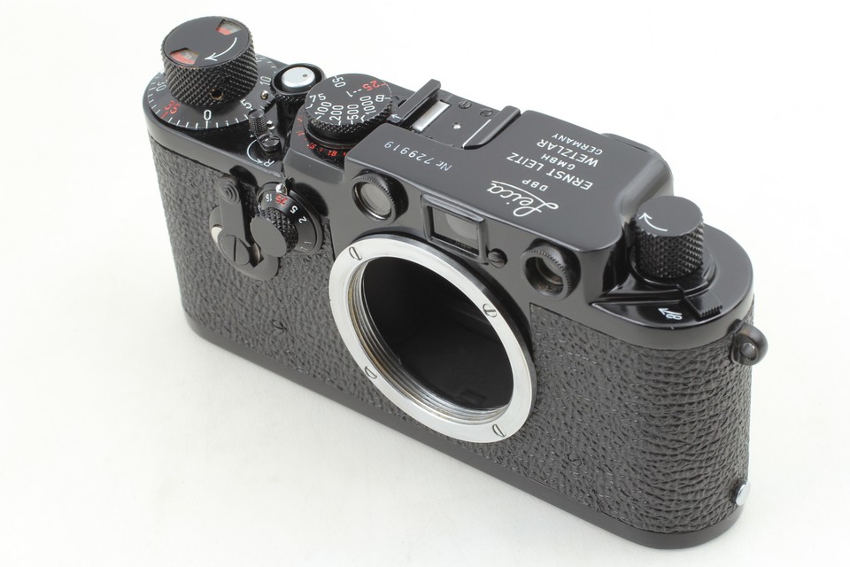 [Unused] LEICA IIIf 3f Black Red Dial Rangefinder 35mm Film Camera From ...