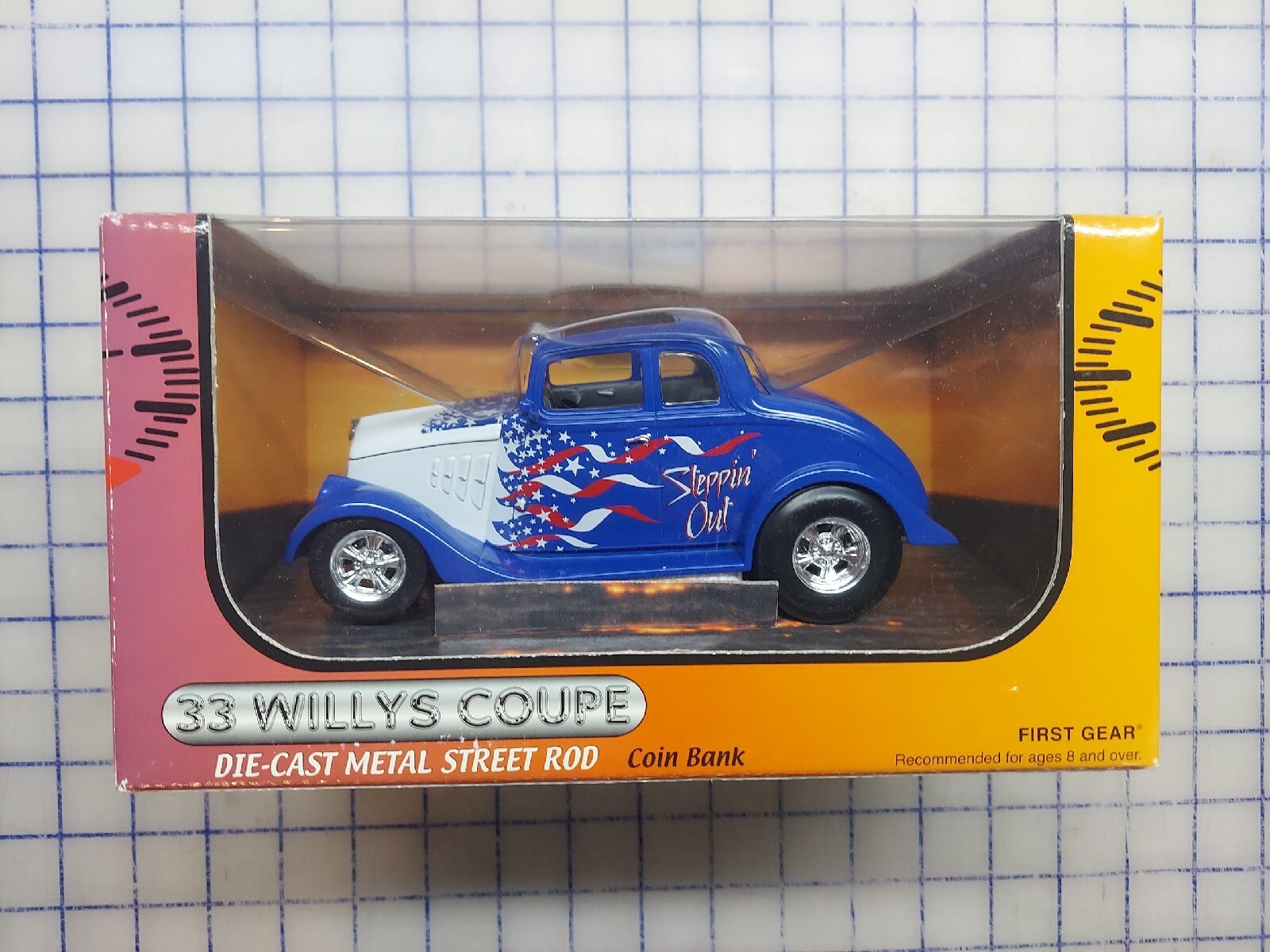 1st Gear "Steppin Out" 33 Willys Coupe Diecast Street Rod Coin Bank ...