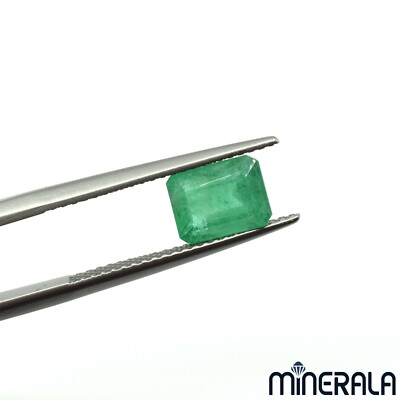 NATURAL UNTREATED EMERALD OCTAGON SHAPE 6x8mm FACETED LOOSE GEMSTONE ...