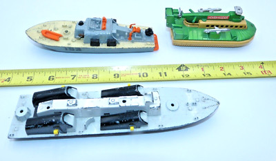 DINKY TOYS Military Boat Lot Missle and Patrol Boats + Matchbox ...