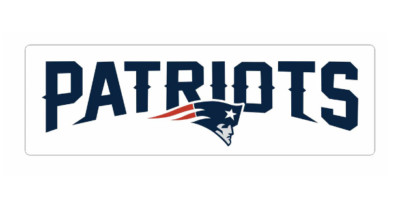 4" new england patriots text bumper sticker decal usa made | eBay