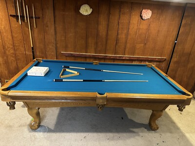 American Heritage Billards Claw Foot 8' Pool Table | eBay