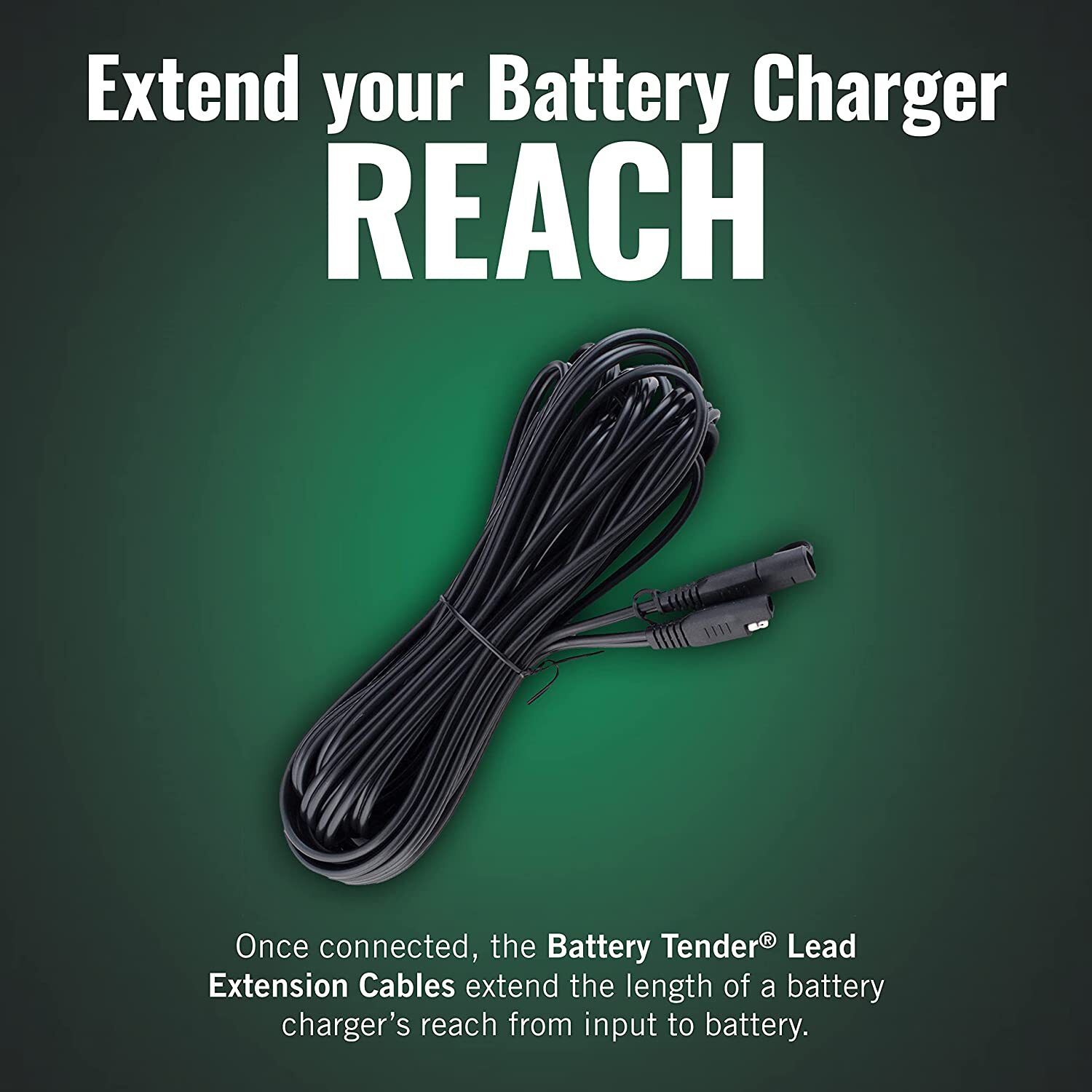 ORIGINAL Battery Tender Snap Cord Ext Cable 12.5 ft 081-0148-12 MALE TO ...