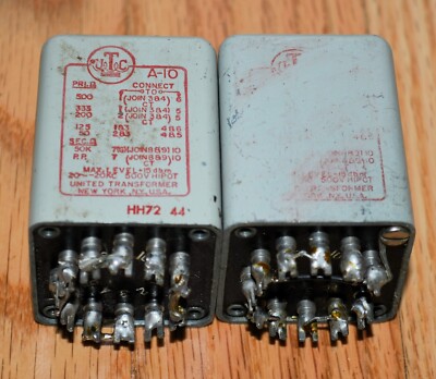 1 pair of UTC A-10 input transformers Tube Amp Microphone for LA-2 UREI ...