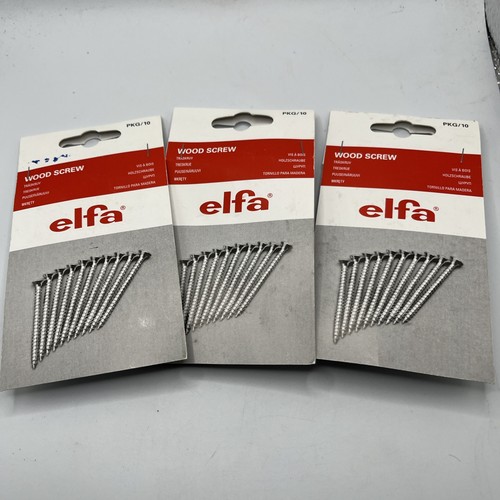 3x ELFA Wood Screw Heavy Duty / NEW / 10 screws in package / art. 470596 3 Packs | eBay