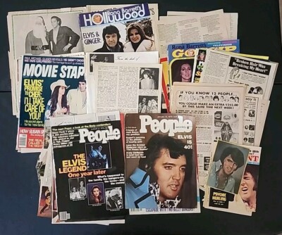 Elvis Presley Lot Of Magazines Covers And Clipping No Full Page ...