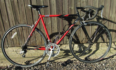 Raleigh R:50 Mens Road Racing Red Black Bike Racer Bicycle 21 in Frame ...
