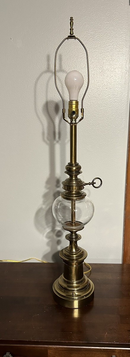 Stiffel Lamp Switch Parts STIFFEL ATOMIC MODERN BRASS CLAW TABLE LAMP
