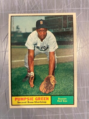 1961 TOPPS #454 PUMPSIE GREEN BOSTON RED SOX BASEBALL CARD NM/MT | eBay