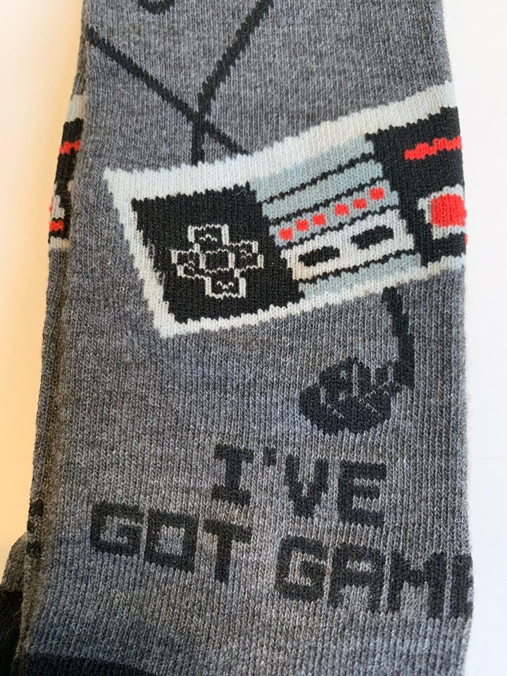 Nintendo Entertainment System Mens Crew Socks New with "I'VE GOT GAME ...