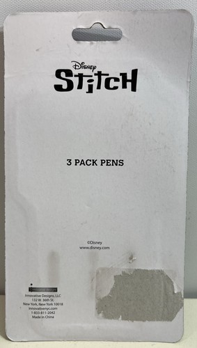 Disney Stitch Pen Set Of 3 Pack Lilo Stitch Scrump NEW | eBay