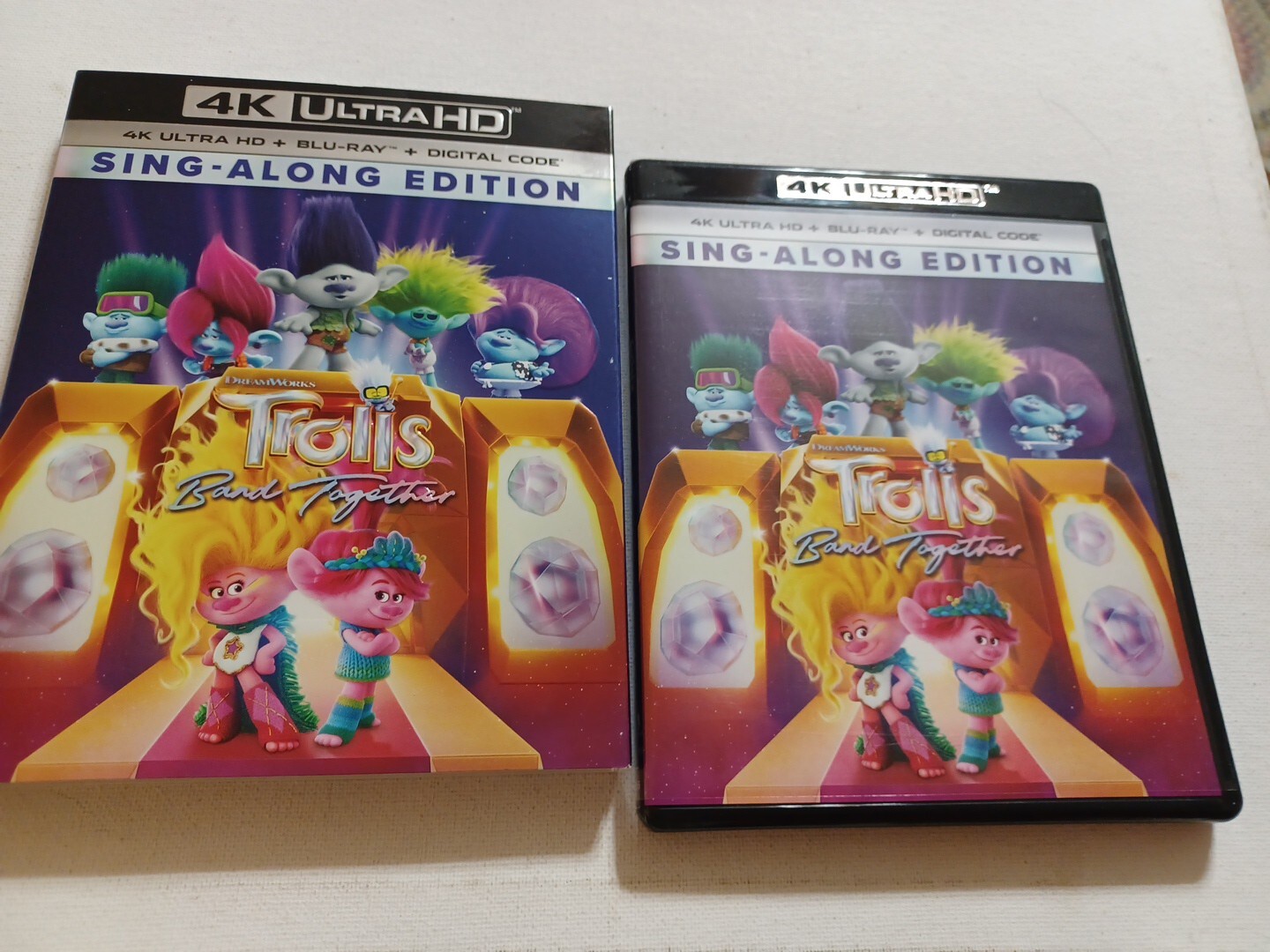 TROLLS BAND TOGETHER 4K ULTRA HD BLU RAY 2 DISC SET + SLIPCOVER | eBay