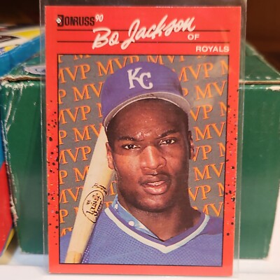 1990 Donruss Bo Jackson MVP #BC-1 ERROR Card No Period after Inc ...