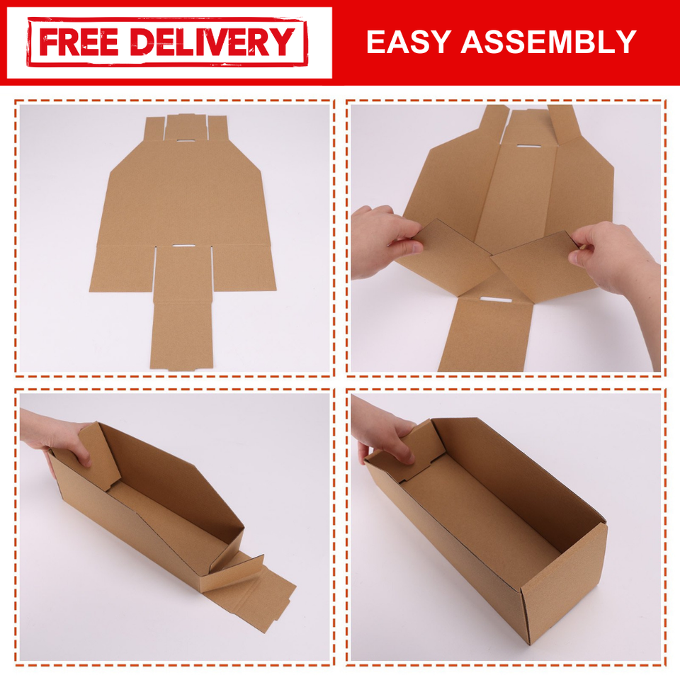 Corrugated Cardboard Storage Bins, Cardboard Tote Shelf Boxes Storage ...