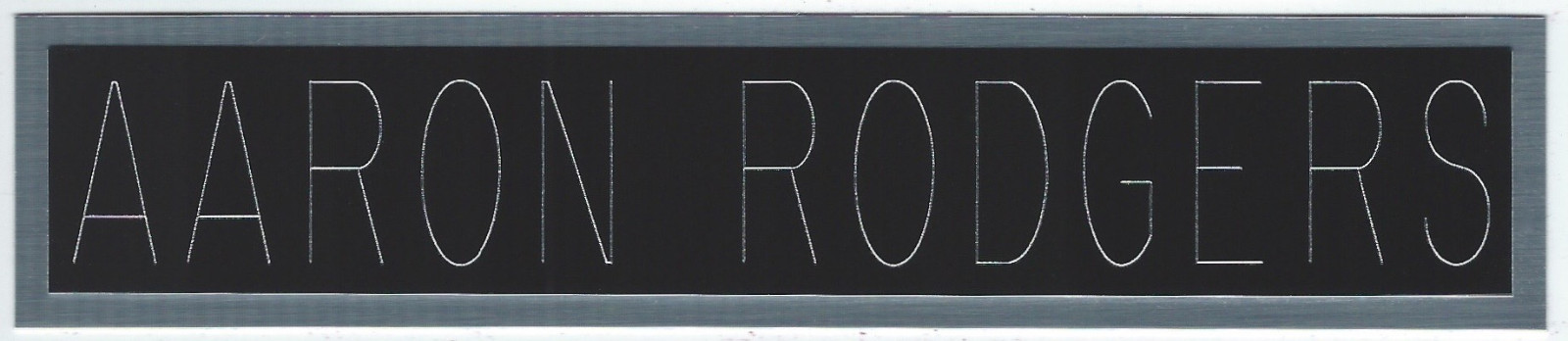 AARON RODGERS PACKERS NAMEPLATE AUTOGRAPHED SIGNED FOOTBALL-HELMET ...