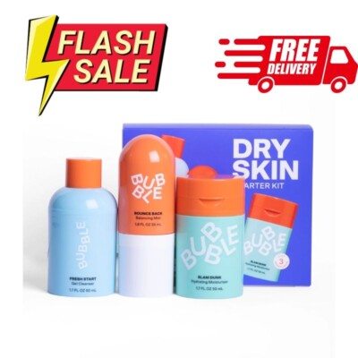 Bubble Skincare 3-Step Hydrating Routine Bundle, For Normal to Dry Skin ...