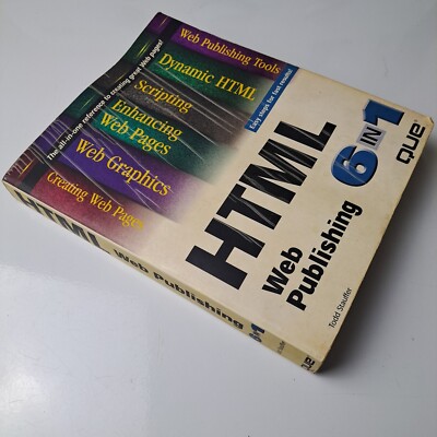 HTML Web Publishing 6-in-1 by Todd Stauffer - Vintage QUE Web Design ...