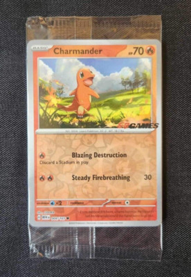 Charmander - 004/165 - Pokemon 151 EB GAMES Stamp - Sealed Promo ...