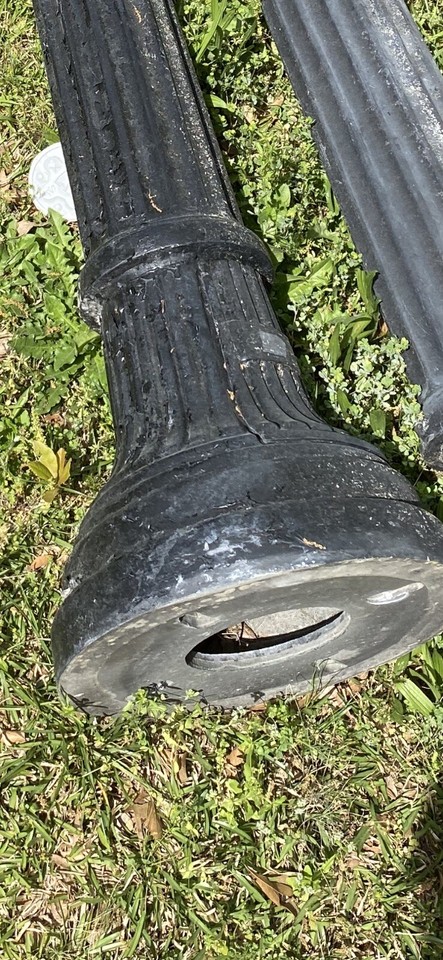 1 Vintage Fluted Colonial Street Light Pole 8’ Tall, will deliver | eBay