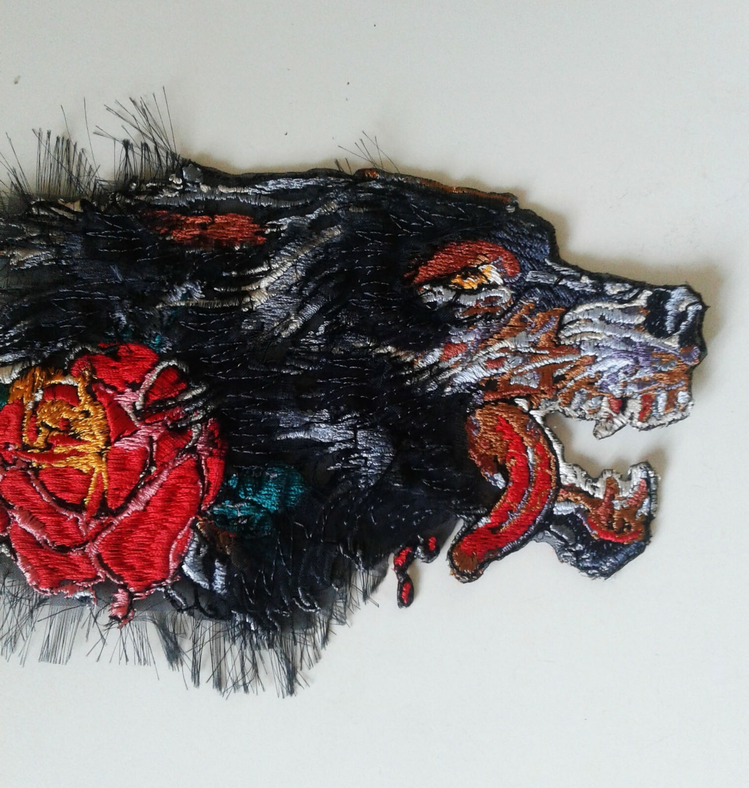 Wolf Handmade Embroidered Patch | eBay