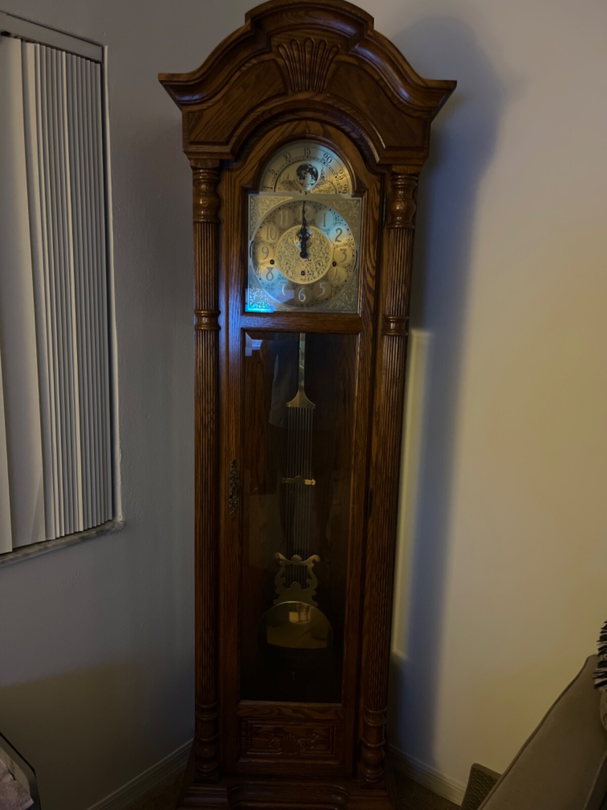 1979 sleigh grandfather clock, over wound though | eBay