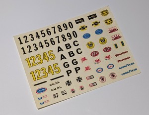 Vintage DECAL SHEET - AMT 100-579 7519 4-66 Model Car Kit 1/25 1/24 | eBay