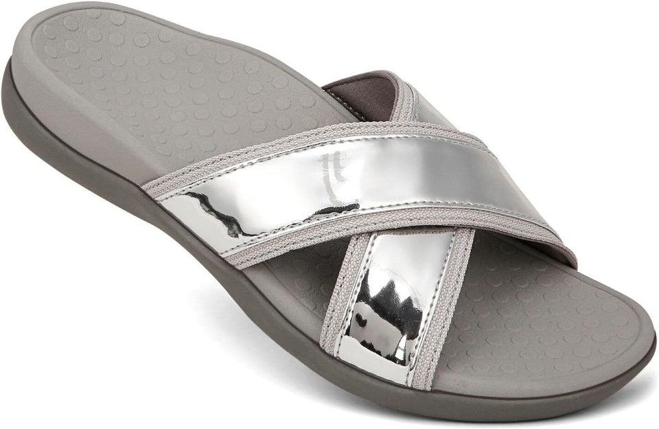 Vionic Women's Merced Cross Strap Slide Sandals NW/OB | eBay