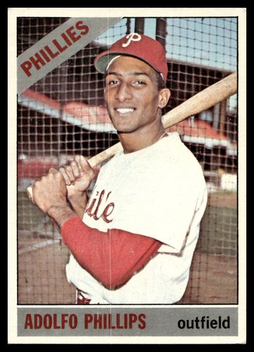 1966 Topps #32 Adolfo Phillips Philadelphia Phillies VG-VGEX | eBay