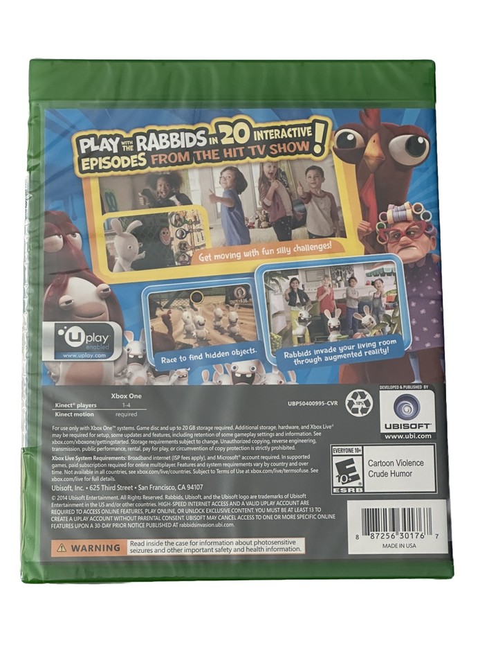 Rabbids Invasion - Microsoft Xbox One, 2014 (FACTORY SEALED ...