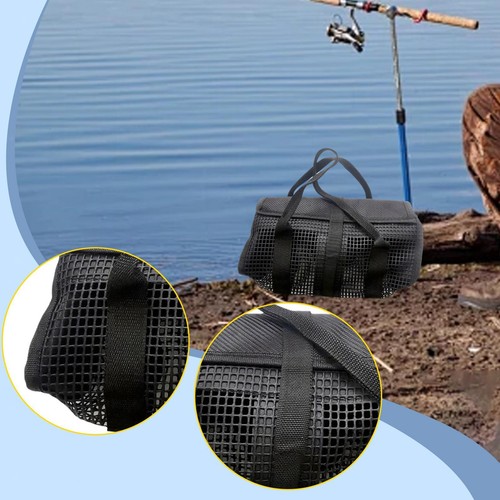 Fishing Jig Bag Padded Handle Mesh Pocket Protective Cover Jigging Lure ...