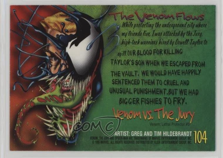 1995 Fleer Ultra Marvel Spider-Man Gold Foil Signature Series The Jury ...