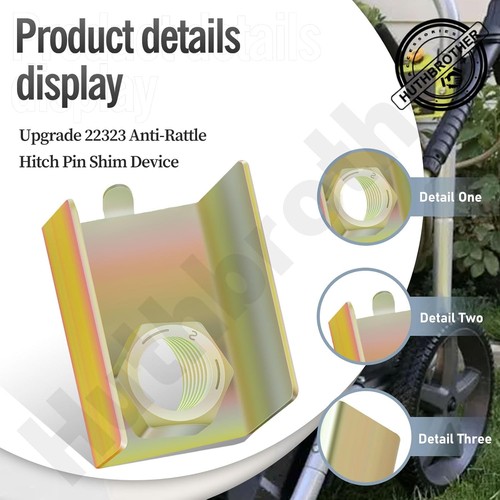 Upgrade 22323 Anti-Rattle Hitch Pin Shim Device, for 2-Inch Receiver, 5 ...